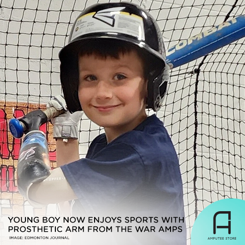 Young Boy Enjoys Sports With Prosthetic Arm from The War Amps | Amputee ...