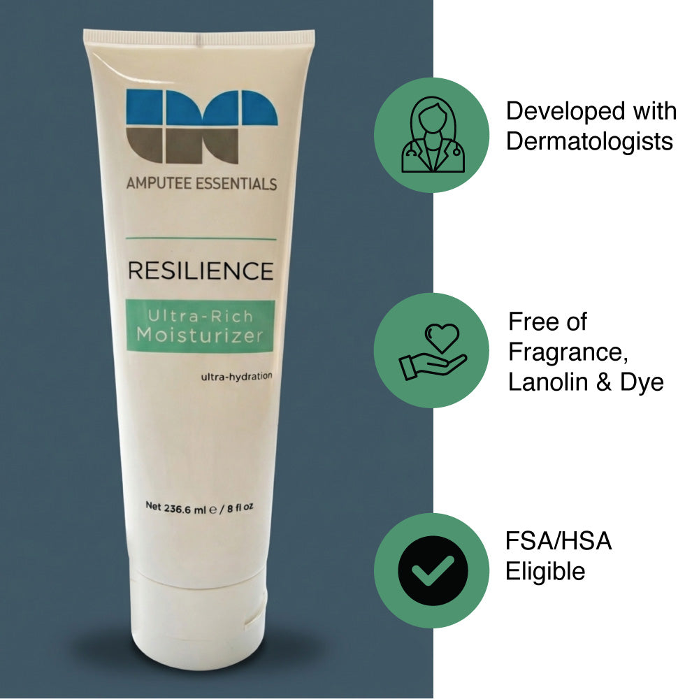 Amputee Essentials Ultra-Rich Prosthetic Moisturizer | Amputee Store