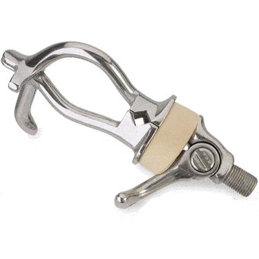 Hosmer Model 7 Work Hook: Stainless Steel, Canted Finger | Amputee Store